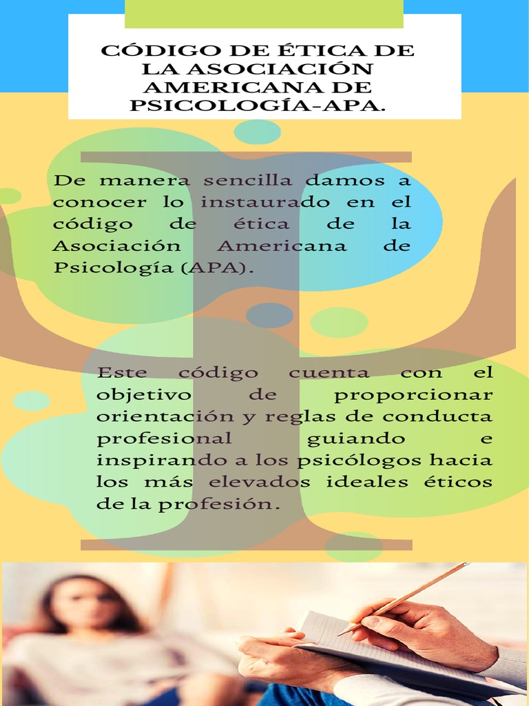 Còdigo de ètica-APA | PDF | Sicología | Psicoterapia