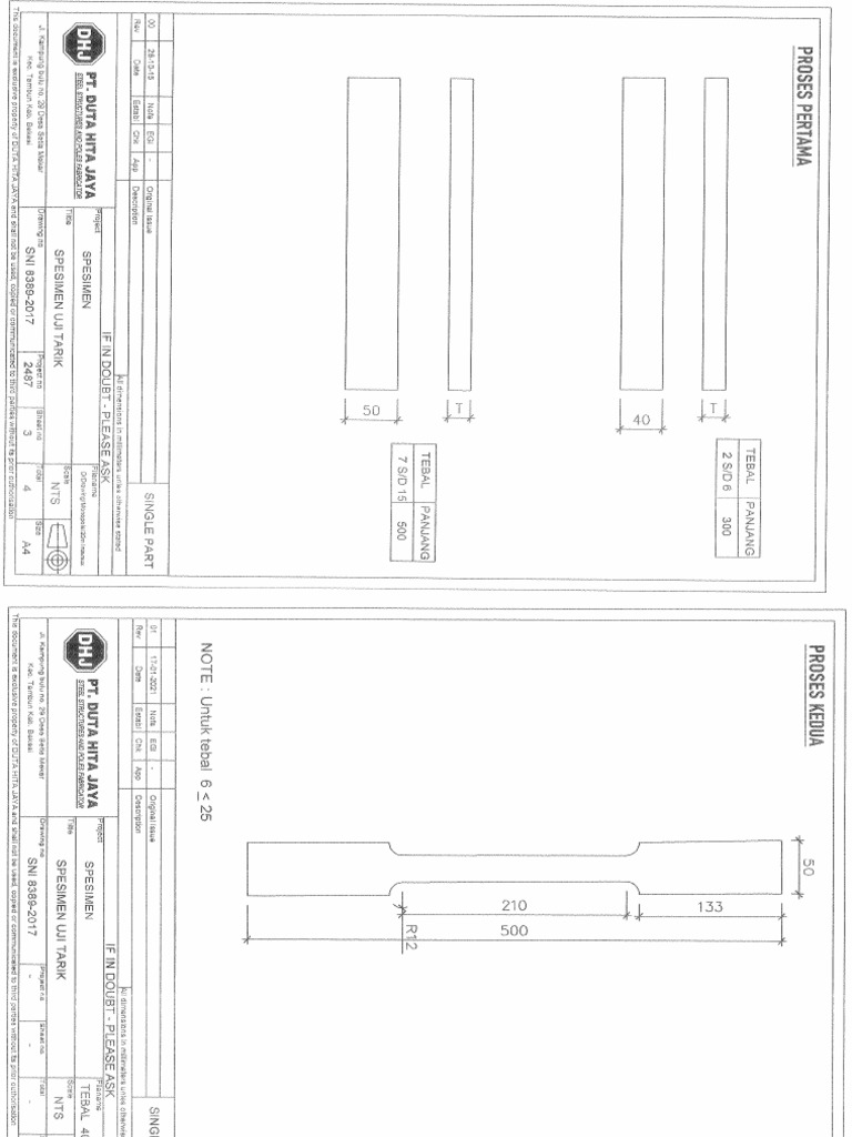 Ukuran Spesiment | PDF