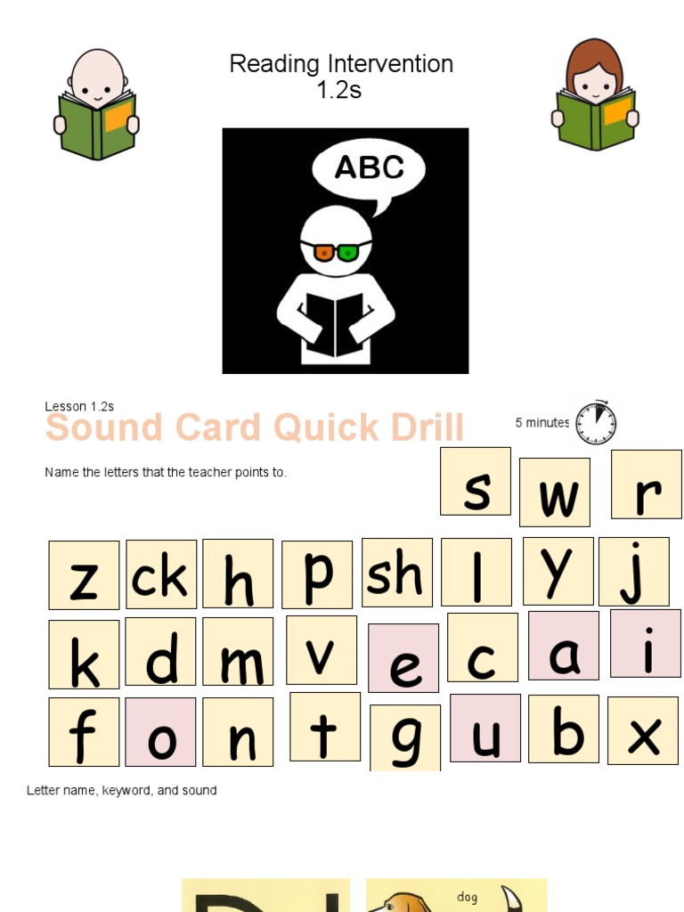 Reading Intervention Sound Drills Guide | PDF | Language Families ...