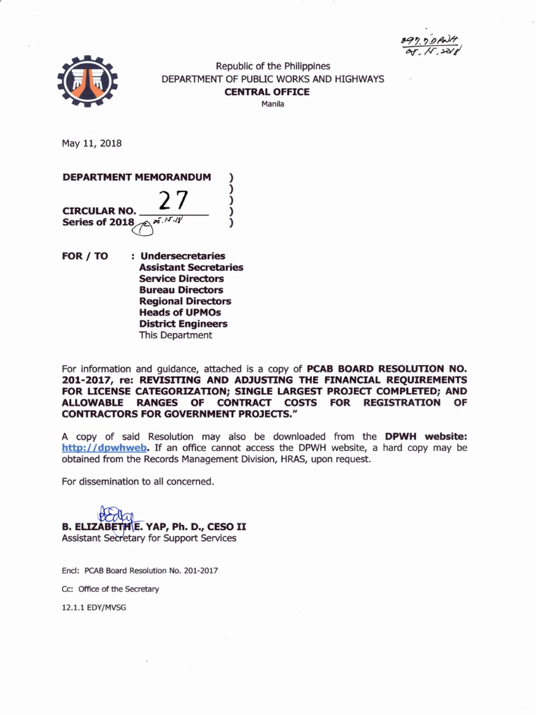 2018 Dpwh Department Orders | PDF | Audit | Specification (Technical ...