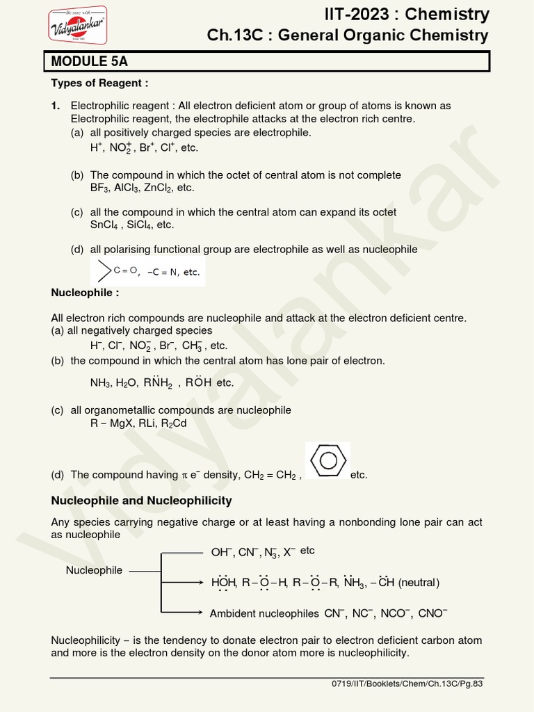 Vidyalankar: Ch.13C: General Organic Chemistry | PDF | Chemical Bond | Solvation