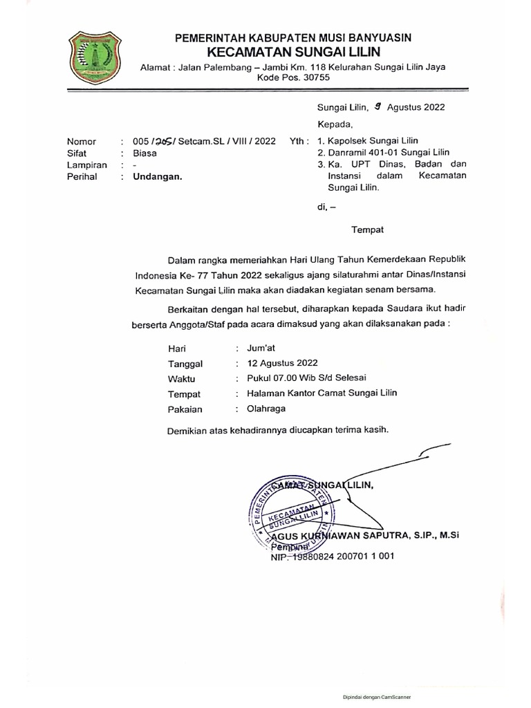 Undangan Senam Bersama | PDF