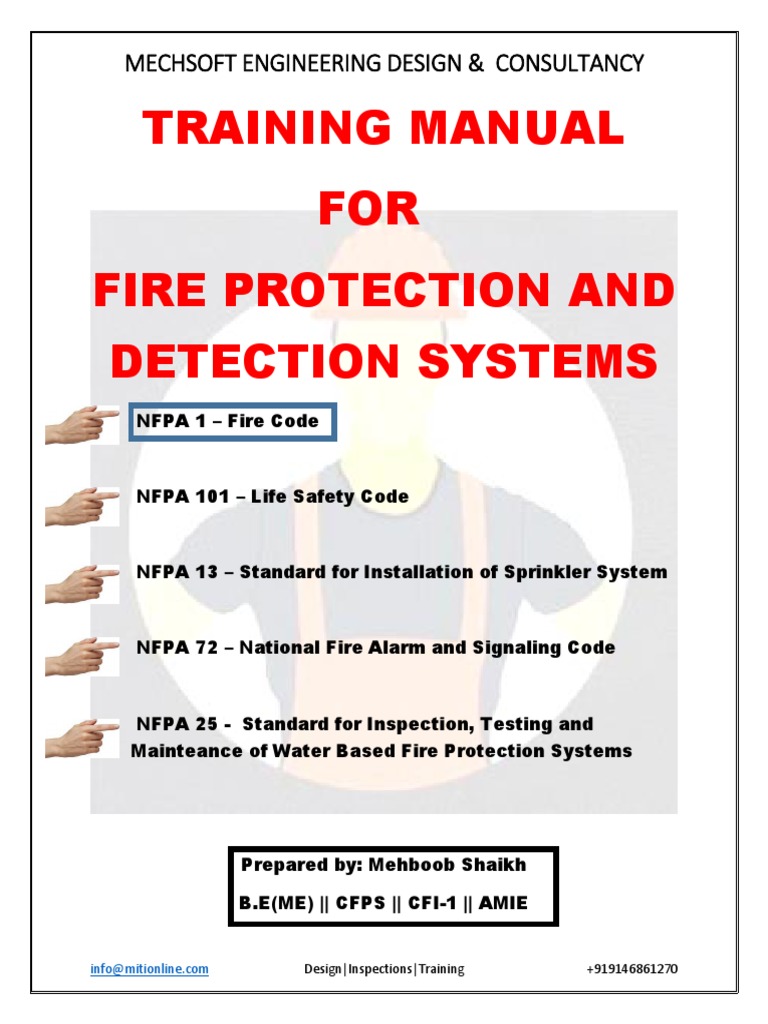 Training Manual For Fire Protection and Detection Systems | PDF | Fire ...