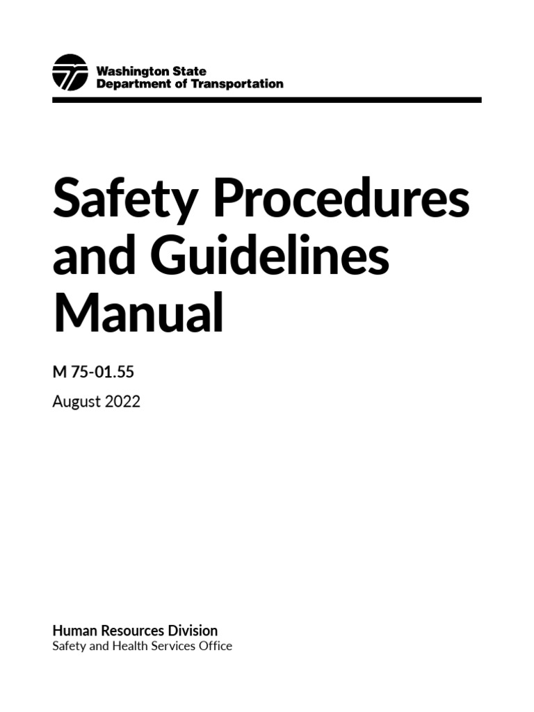 WSDOT Employee Safety Guide | PDF | Occupational Safety And Health | Safety