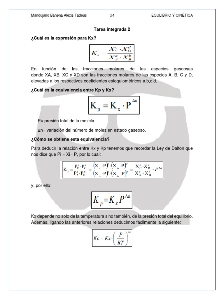 G4-TareaInt2-Mandujano Bahena Alexis Tadeus | PDF | Equilibrio químico ...
