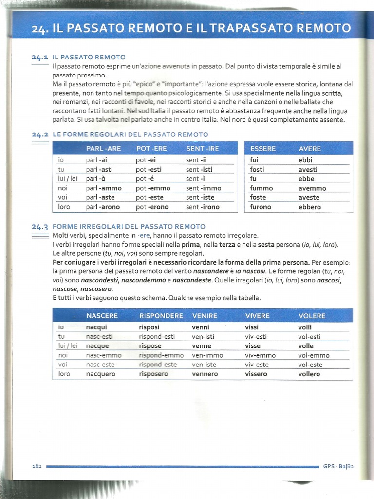 Passato Remoto | PDF