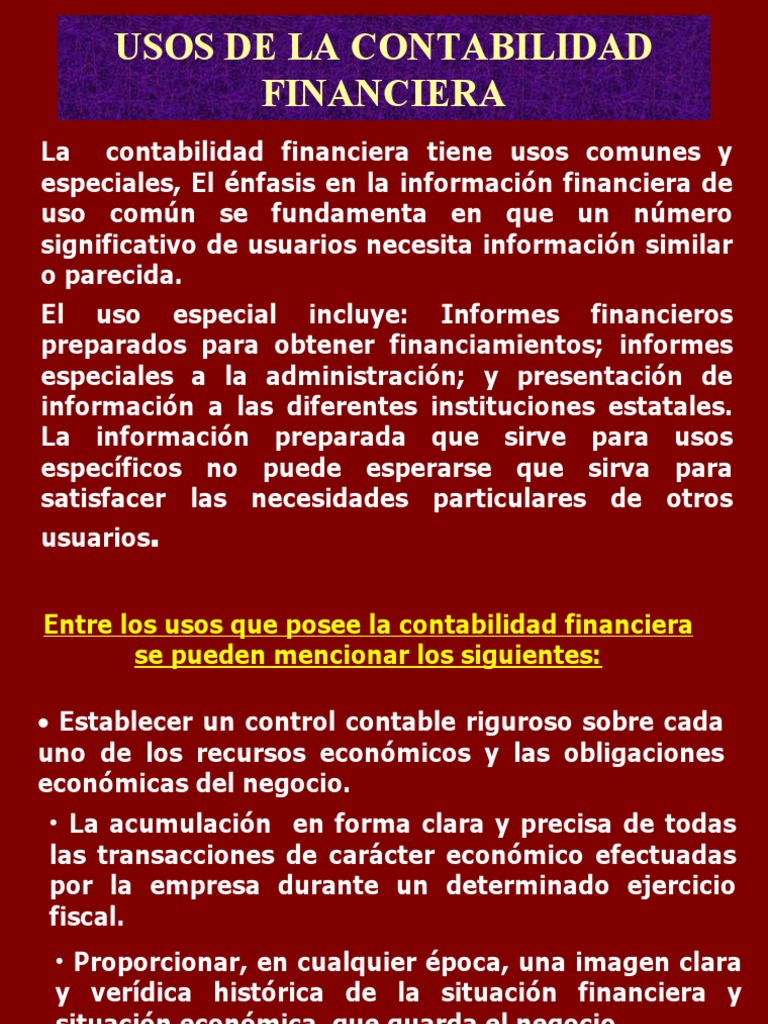 03 Usos y Usuarios de La Contabilidad | PDF | Contabilidad | Business
