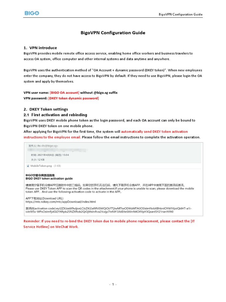 Bigovpn Configuration Guide: 1. VPN Introduce | PDF | Virtual Private Network | Login