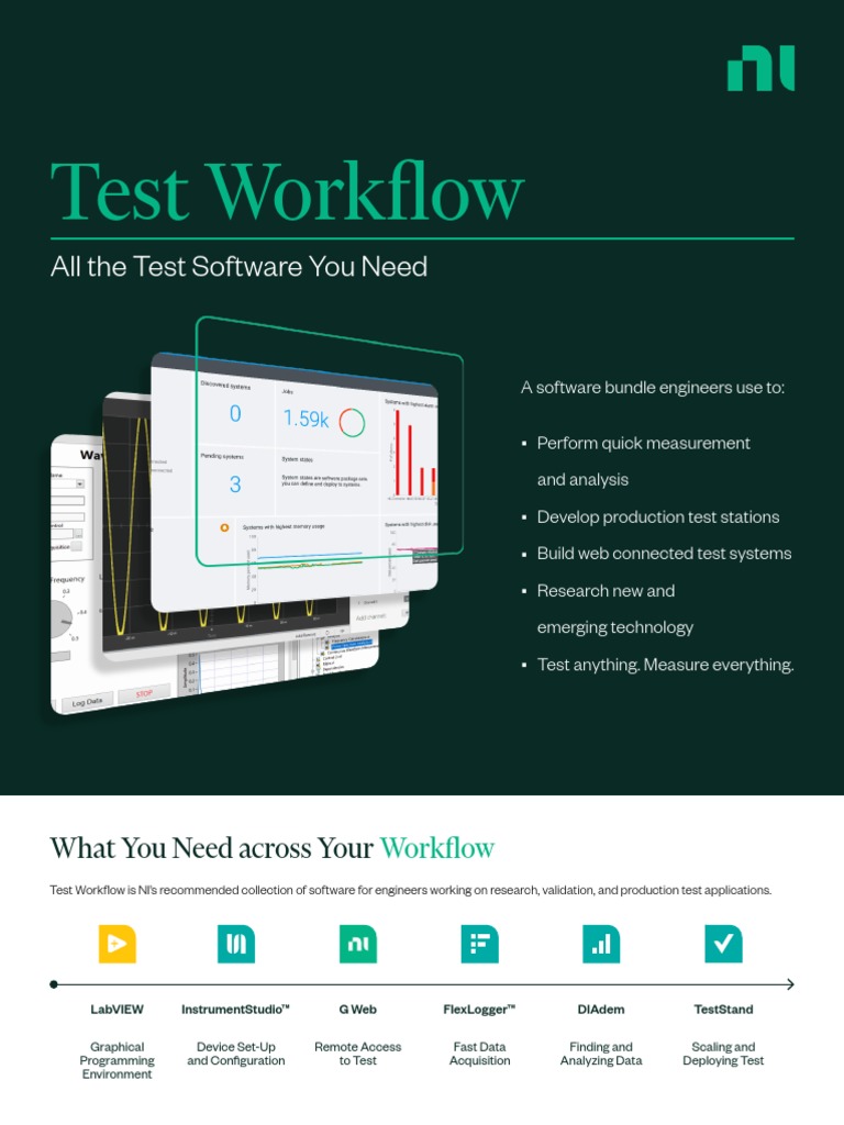 Test Workflow Flyer English Pdf Software Automation