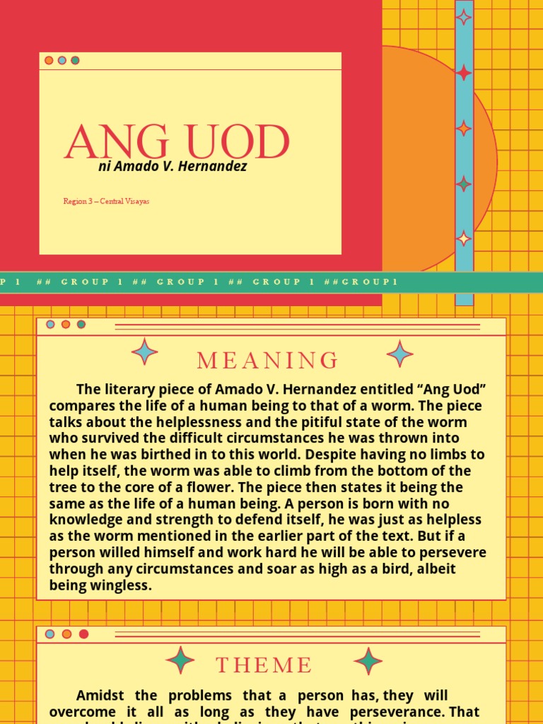 Amado V. Hernandez's "Ang Uod" Analysis | PDF