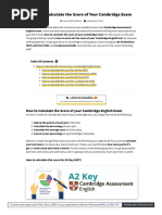 B2 First (FCE) Score Calculation Guide | PDF | Percentage
