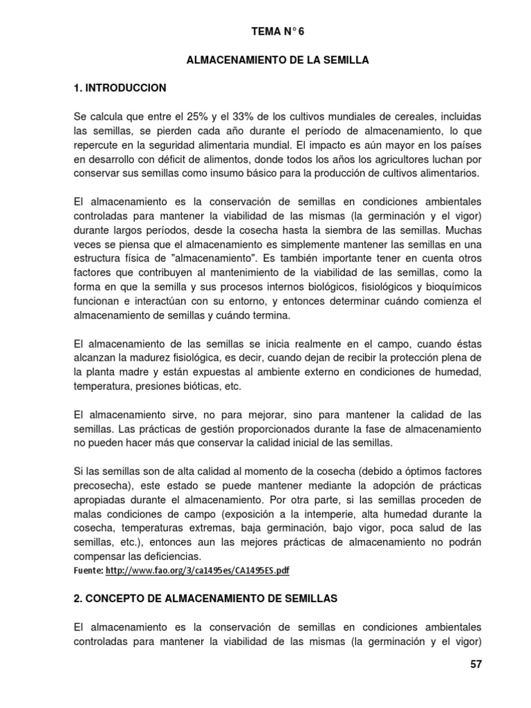 Tema 6. Almacenamiento de Semillas 1-2022 | PDF | Dióxido de carbono ... Tema 6. Almacenamiento de Semillas 1-2022 | PDF | Dióxido de carbono ...