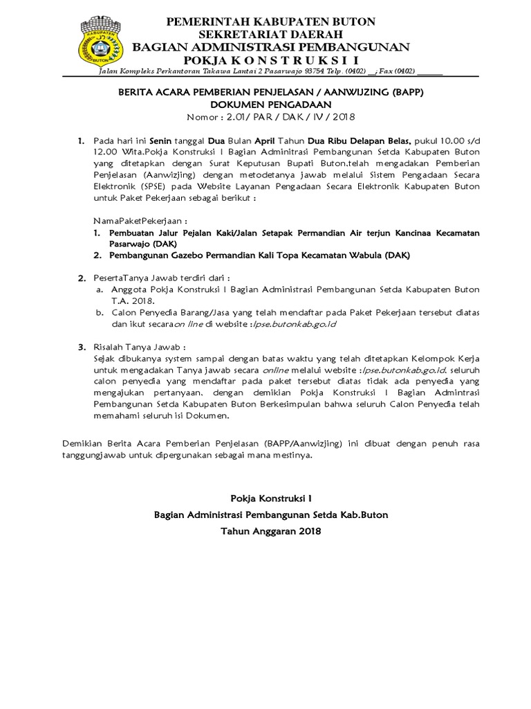 Contoh Ba Penjelasan | PDF