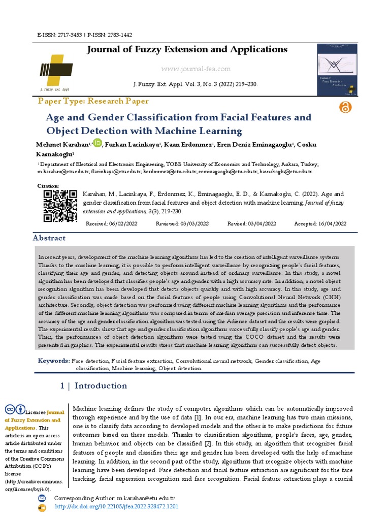 Machine Learning Based Age and Gender Classification from Facial ...