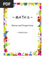 Year 8 Rates and Ratios Worksheet | PDF