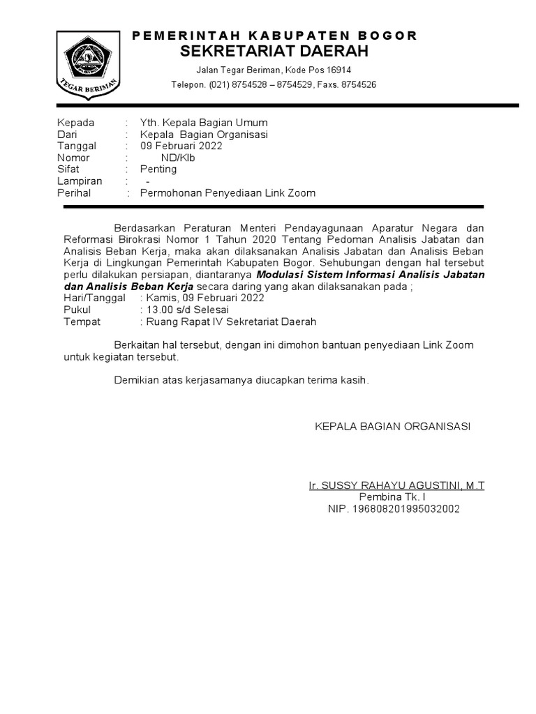 Nota Dinas Snack Box Dan Penyediaan Ruangan | PDF