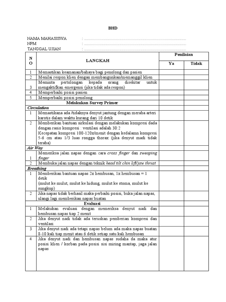 Daftar Penilaian BHD | PDF