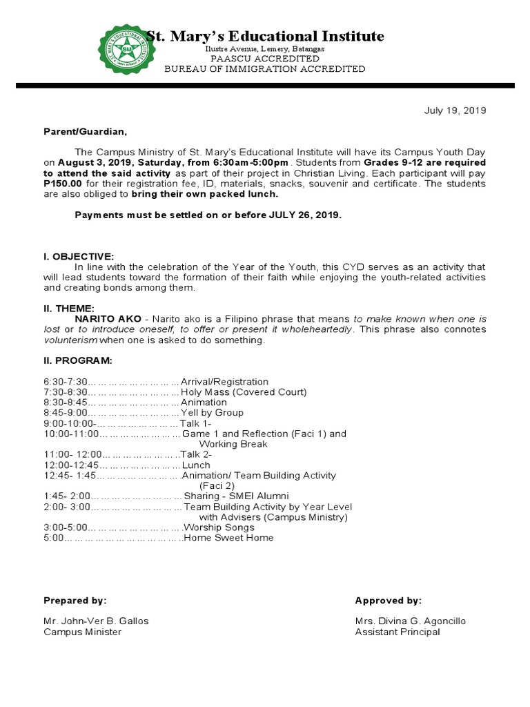 Proposed Program in Cyd | PDF