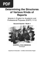 Eapp - q2 - Mod4 - Determining The Objectives and Structures of Reports ...