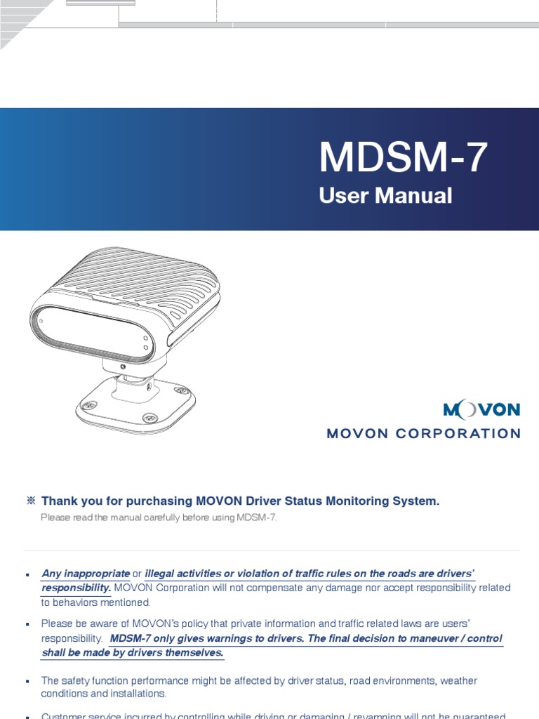 MDSM-7: User Manual | PDF