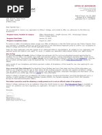Harvard Acceptance Letter Copy 3 | PDF
