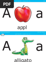 Alphabet Vocabulary Mini Cards Set 1 Uppercase | PDF