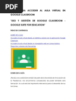 Guía para Iniciar Sesión en Classroom | PDF | Ciencias de la ...