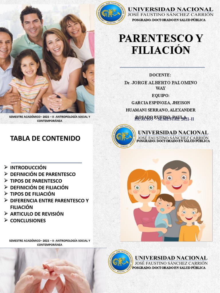 Parentesco y Filiacion | PDF | Parentesco | Adopción
