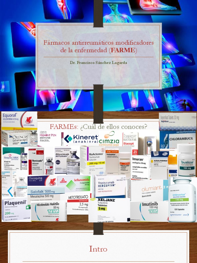 FARME: Clasificación y Efectos Adversos | PDF | Enfermedades y ...