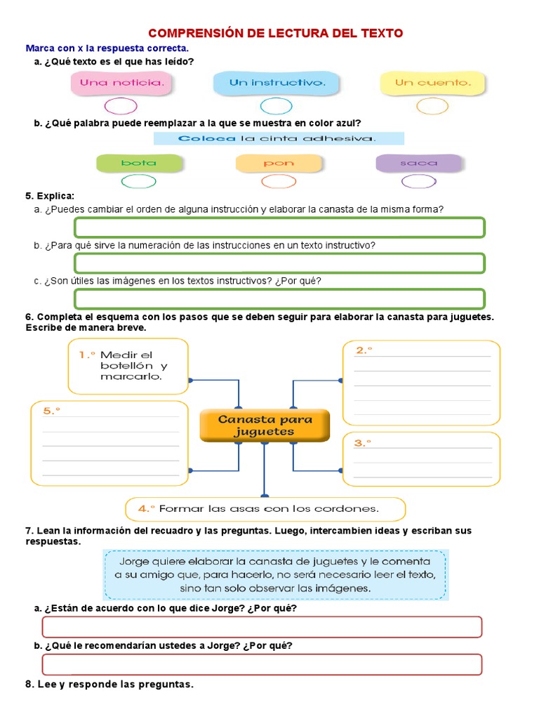 Comprension Lectora Textoinstructivo Reciclado | PDF