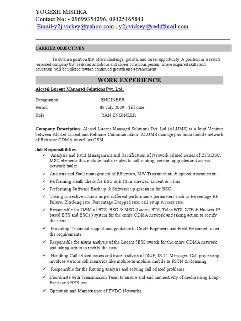 Yogesh Mishra Pdf Telecommunications Networks