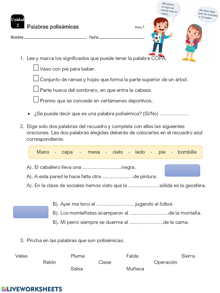 POLISEMICAS | PDF | Artes del Lenguaje y Comunicación | Estudios de ...