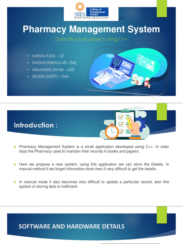 DS Proj Pharmacy Management System | PDF