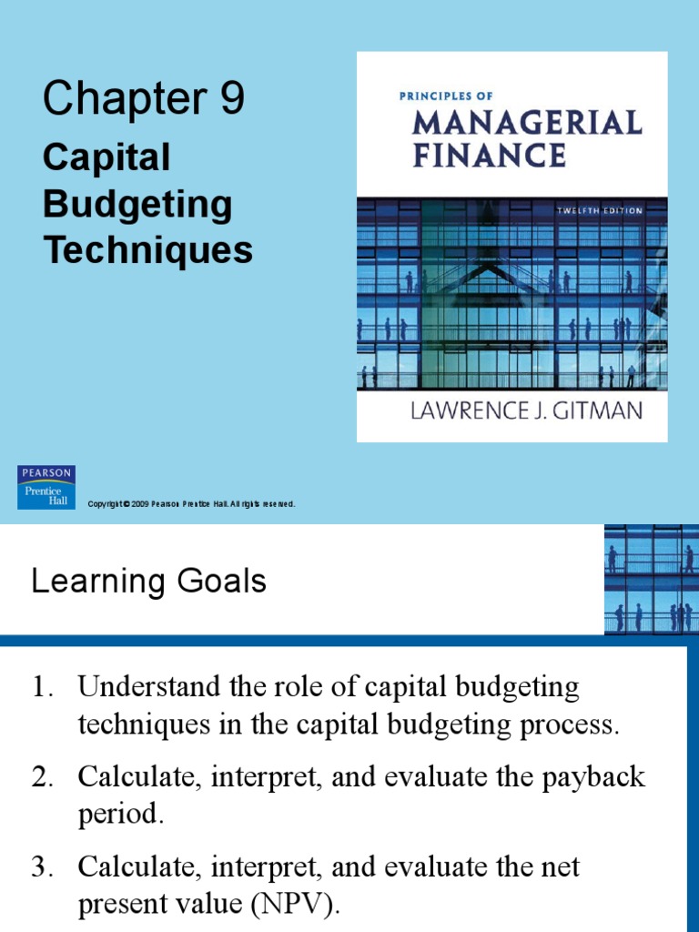 Chapter04 Capital Budgeting | PDF | Net Present Value | Capital Budgeting