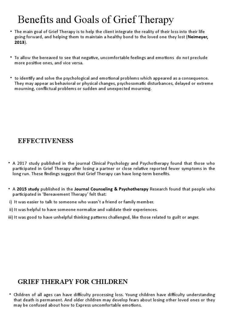 Grief Therapy | PDF | Grief | Grief Counseling