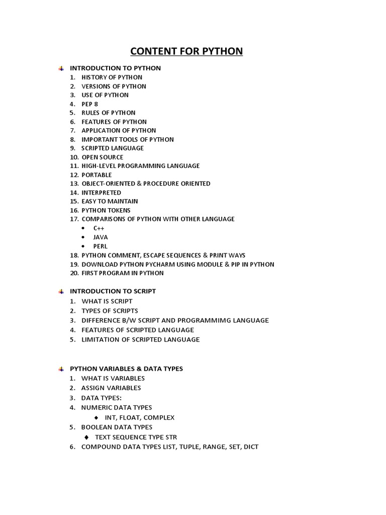 Content For Python 1 Pdf Python Programming Language Parameter 4209
