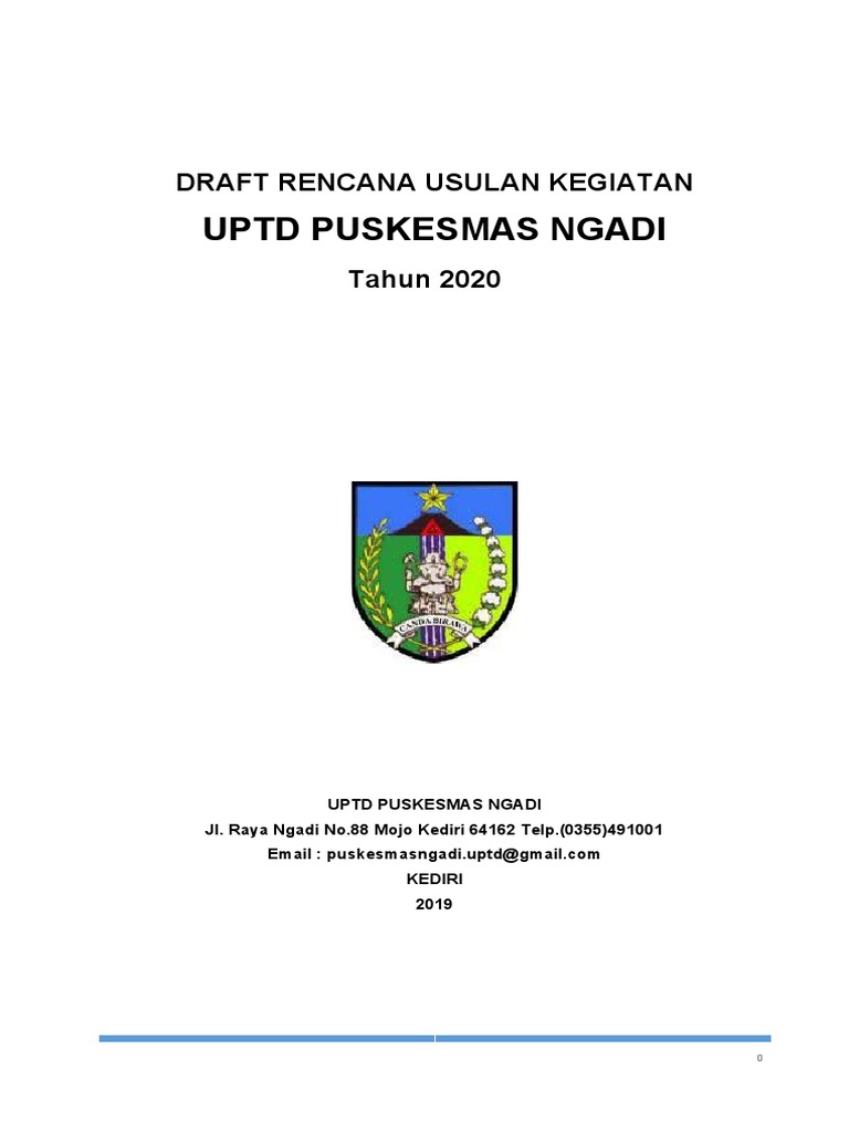 Draf Ruk Puskesmas Ngadi 2020 | PDF