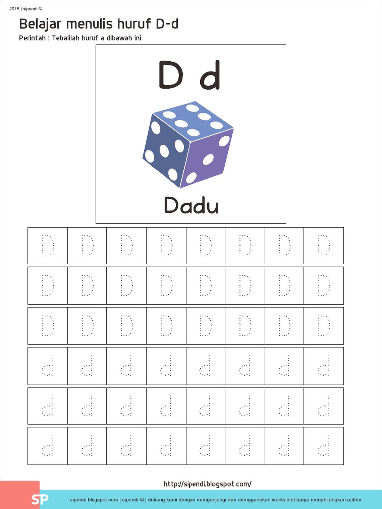 Belajar Menulis Huruf D | PDF