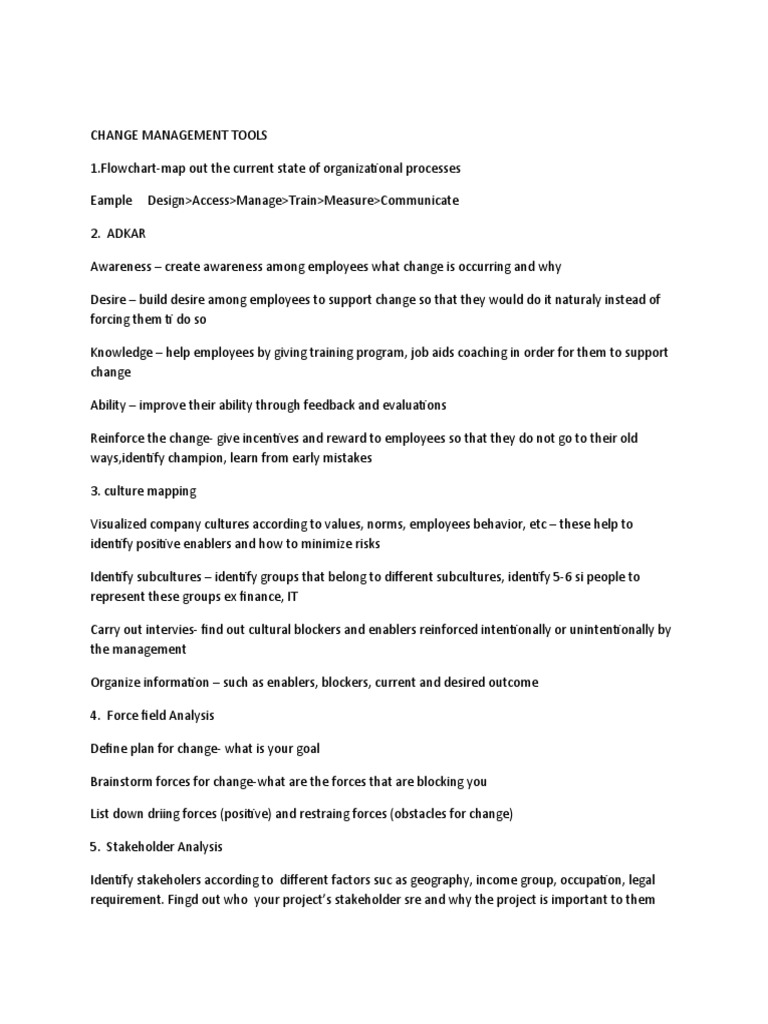 Change Management Tools | PDF