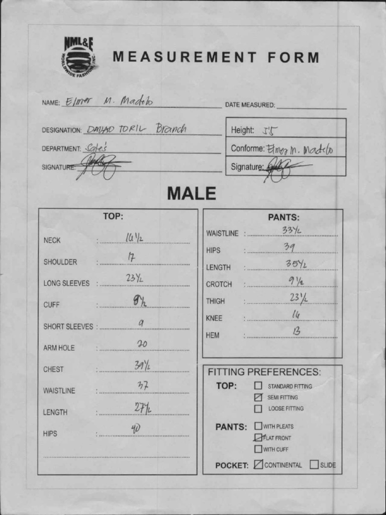 Uniform Measurement - ELMER MADELO | PDF
