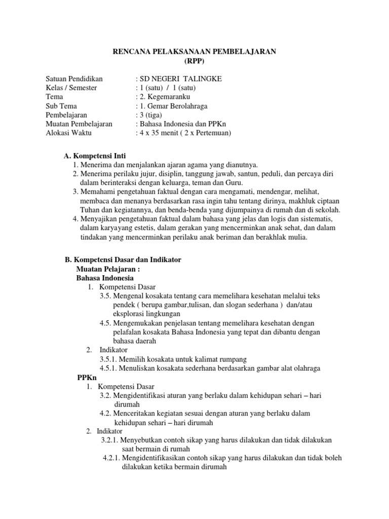 Efri Yepti RPP Aksi II | PDF