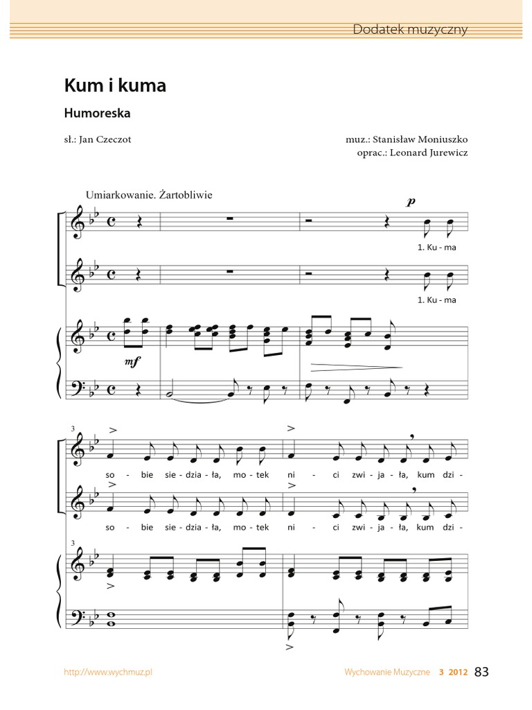 Moniuszko Stanisław, Kum I Kuma | PDF