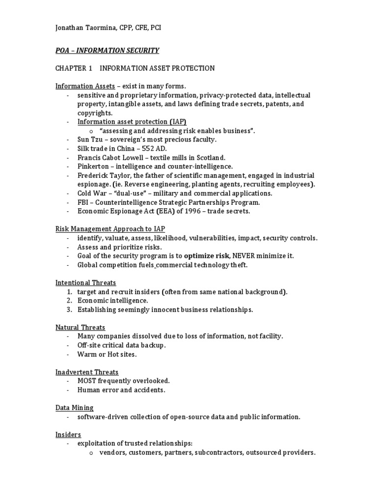 Poa - Information Security | Download Free PDF | Computer Network | Osi ...