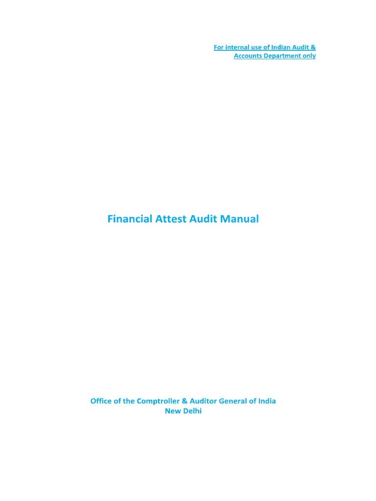 Financial Attest Audit Manual | PDF