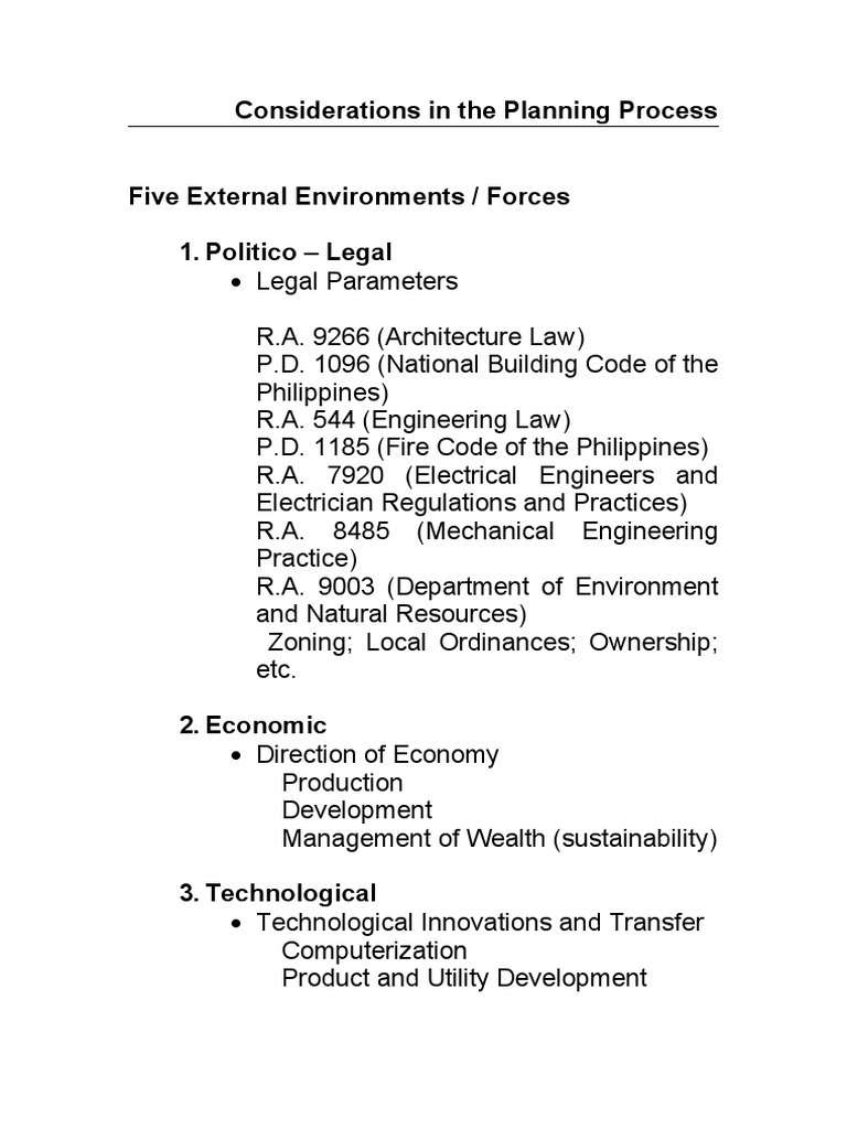 Five External Environments | PDF