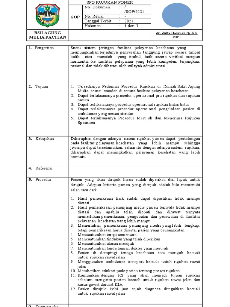 Sop Rujukan Ponek | PDF