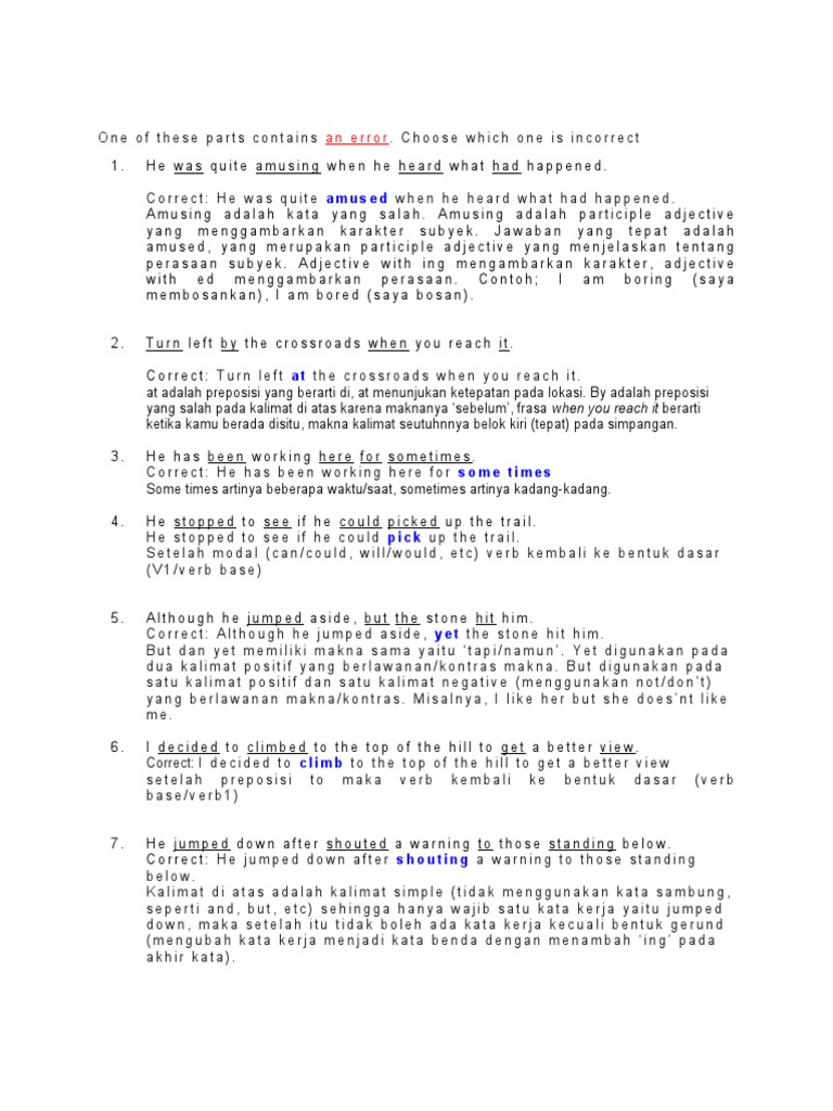 Error Recognition | PDF