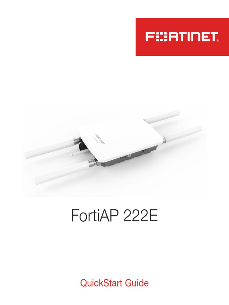 Fortiap 222E: Quickstart Guide | PDF | Radio | Electrical Connector