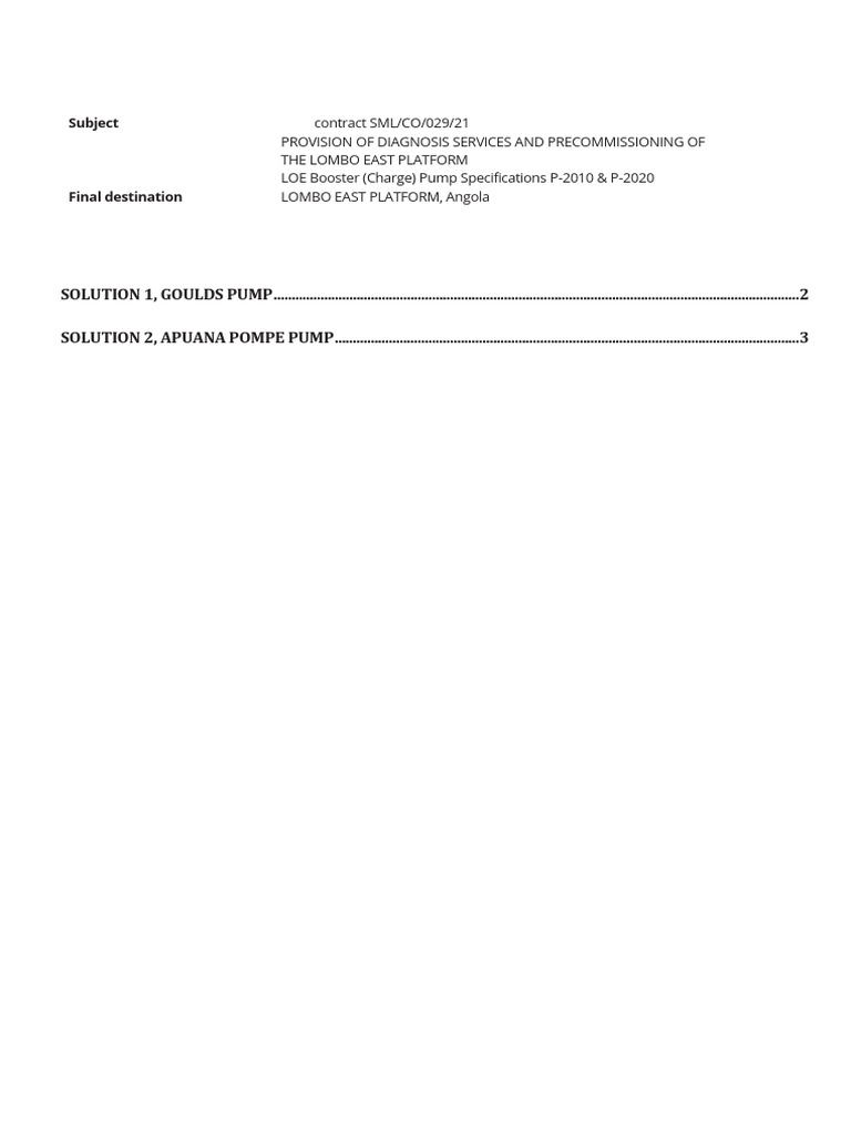 Goulds Data Sheets & Performance Curves | PDF | Pump | Pressure