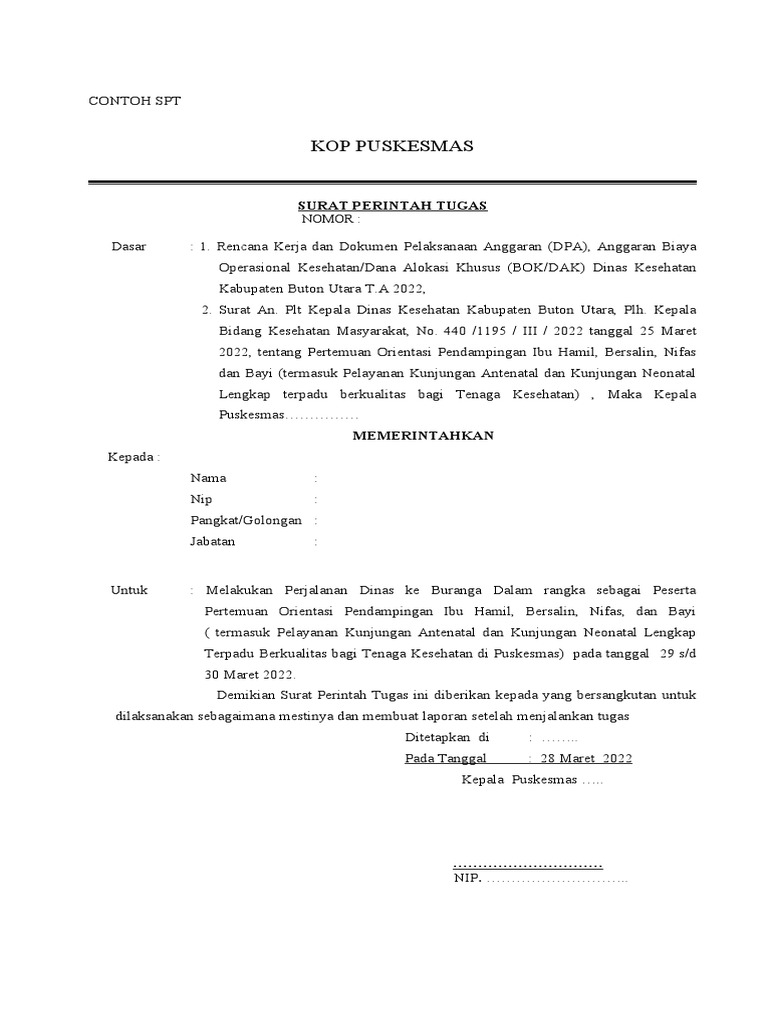 4.,,CTH SPT Dan SPD Peserta | PDF